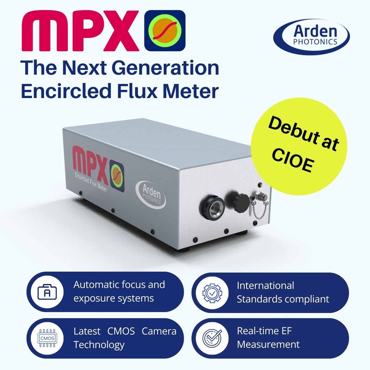 Arden Photonics Unveils Next-Generation MPX-1A Encircled Flux Meter ...